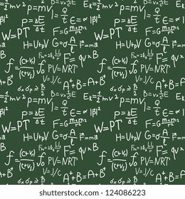Physics Formulas Hand Writing Pattern: vector de stock (libre de ...