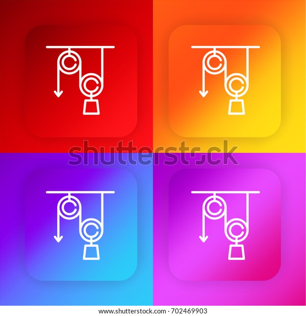 Physics Four Color Gradient App Icon Stock Vector (Royalty Free ...