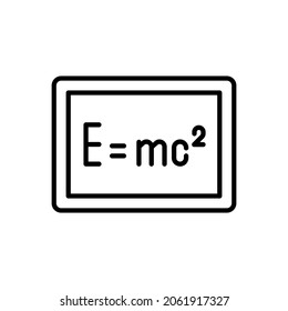 Physics Icon Vector Formula Illustration Sign Stock Vector (Royalty ...