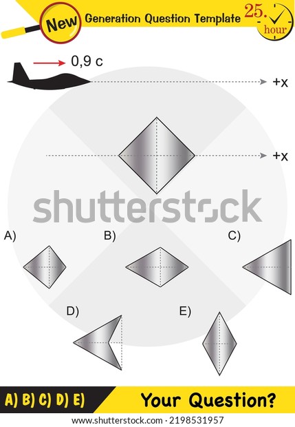 Physics Special Theory Relativity Infographic Diagram Stock Vector ...