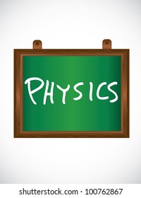 Physics Word White Chalk Board Stock Vector (Royalty Free) 100762867