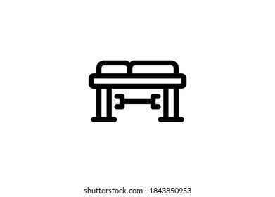 Physiotherapy Outline Icon Bed Stock Vector (Royalty Free) 1843850953 ...