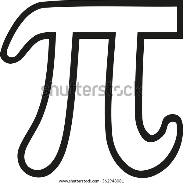 Pi Sign Outline Stock Vector (Royalty Free) 362948081 | Shutterstock