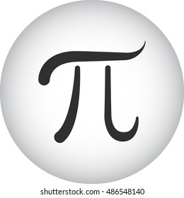 Pi Symbol Sign Simple Icon On Stock Vector (Royalty Free) 486548140 ...