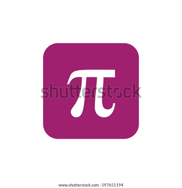 Pi Vector Icon Purple Button Stock Vector (Royalty Free) 597651194 ...