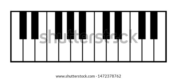Piano Icon Vector Illustration Classic Organ Stock Vector (Royalty Free ...