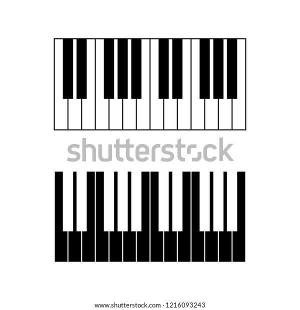 Piano Keyboard Diagram Piano Keyboard Layout: vector de stock (libre de ...