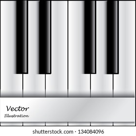 Piano Keys Stock Vector (Royalty Free) 134084096 | Shutterstock