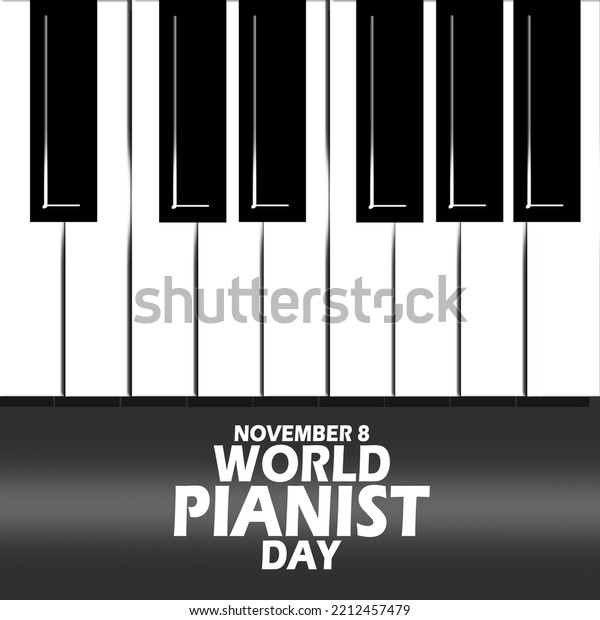 Piano Keys Bold Text On Gray Stock Vector (Royalty Free) 2212457479 ...