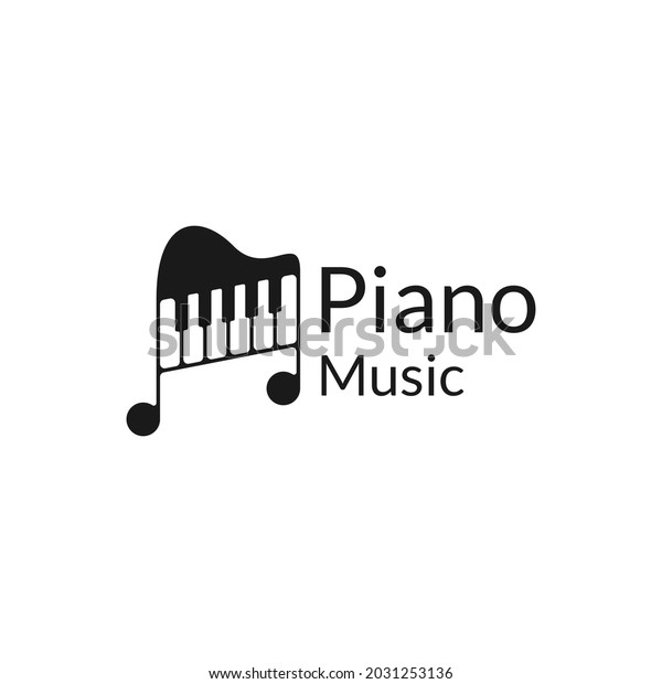 Piano Music Logo Design Vector Stock Vector (Royalty Free) 2031253136 ...