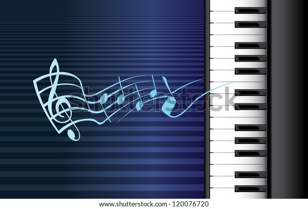 Piano Roll Music Notes Illustration Stock Vector (Royalty Free ...