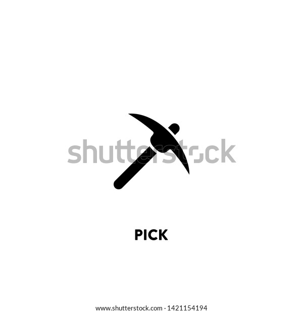 Pick Icon Vector Pick Sign On Stock Vector (Royalty Free) 1421154194 ...