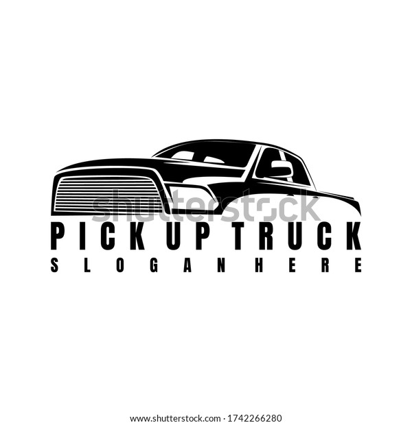 Pick Truck Logo Design Vector Stock Vector (Royalty Free) 1742266280