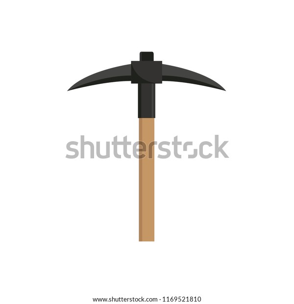 Pickaxe Cartoon Vector Symbol Logo Stock Vector (Royalty Free ...