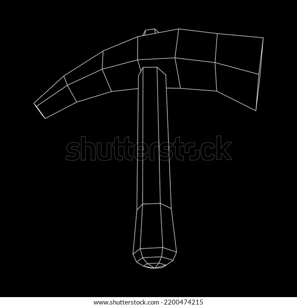 Pickaxe Extraction Precious Stones Extracting Minerals Stock Vector ...