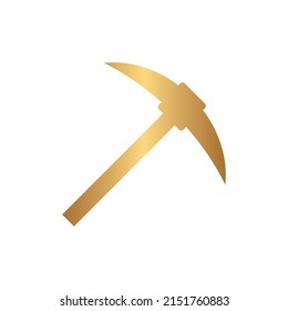 Pickaxe Icon Gold Gradient Stock Vector (Royalty Free) 2151760883 ...