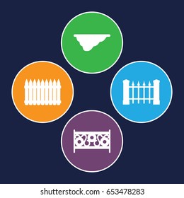 Picket Icons Set Set 4 Picket Stock Vector (Royalty Free) 653478283 ...
