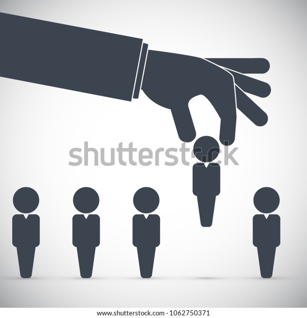 Picking Right Candidate Recruitment Human Resources stockvector ...
