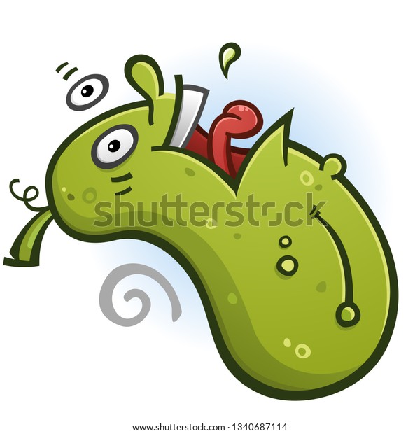 Pickle Cartoon Character Doing Backflip Stock Vector (Royalty Free ...