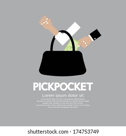 Pickpocket Vector Illustration Stock Vector (Royalty Free) 174753749 ...