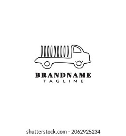 Pickup Logo Icon Design Template Black Stock Vector (Royalty Free ...