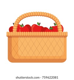 Picnic Basket Apples Stock Vector (Royalty Free) 759622081 | Shutterstock