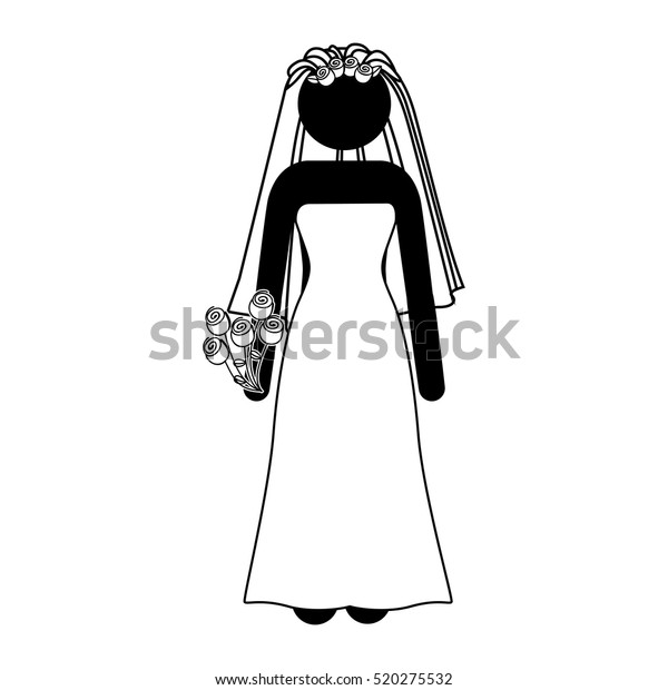 Pictogram Bride Costumes Stock Vector (Royalty Free) 520275532 ...