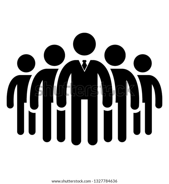 Pictogram Design Leader Vector Stock Vector (Royalty Free) 1327784636