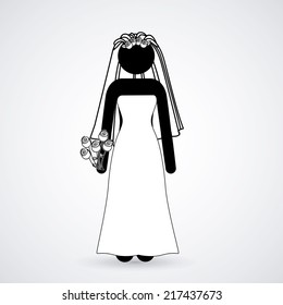 Pictogram Bride Costumes Stock Vector (Royalty Free) 520275532 ...