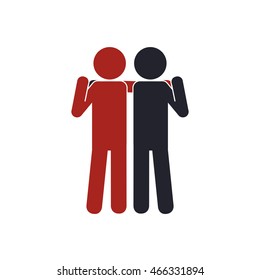 Pictogram Human Help Support Icon Isolated Stock Vector (Royalty Free ...