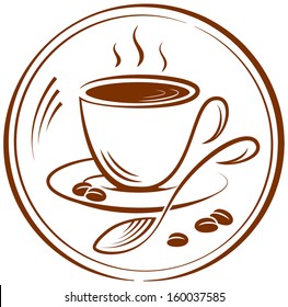 Pictogram Image Cup Coffee Vector Illustration Stock Vector (Royalty ...