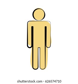 Pictogram Man Icon Stock Vector (Royalty Free) 626574710 | Shutterstock