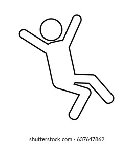 Kick Man Icon Simple Pictogram Fighting Stock Vector (Royalty Free ...