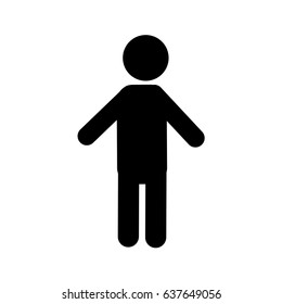 Pictogram Man Icon Stock Vector (Royalty Free) 637649056 | Shutterstock