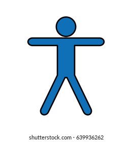 Pictogram Man Icon Image Stock Vector (Royalty Free) 639932131 ...