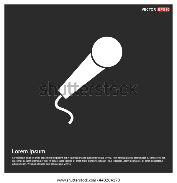 Pictogram Microphone Icon Stock Vector (Royalty Free) 440204170