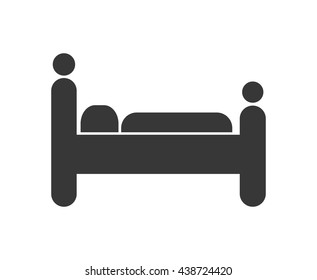 Pictogram Resting On Bed Design Vector Stock Vector (Royalty Free ...
