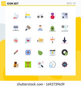 Pictogram Set 25 Simple Flat Colors Stock Vector (Royalty Free ...
