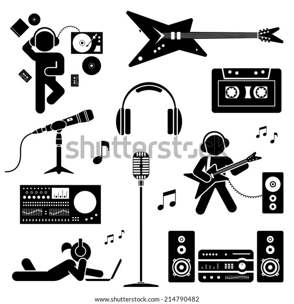 Pictogram Teenagers Having Fun Vector Set Stock Vector (Royalty Free ...