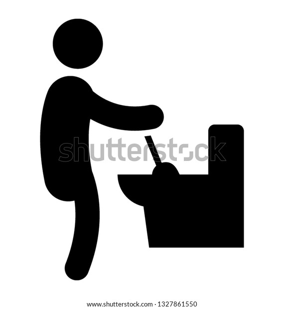 Pictogram Toilet Vector Element Stock Vector (Royalty Free) 1327861550