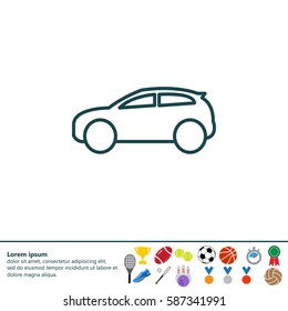 Pictograph Car Stock Vector (Royalty Free) 514011154 | Shutterstock