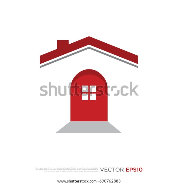 Pictograph House Icon Logo Identity Designs Stock Vector (Royalty Free ...