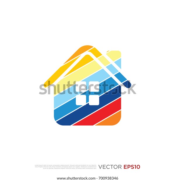 Pictograph House Template Logo Icon Identity Stock Vector (Royalty Free ...