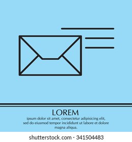Pictograph Mail Stock Vector (Royalty Free) 342136043