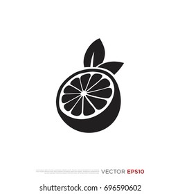 Pictograph Orange Fruit Template Logo Icon Stock Vector (Royalty Free ...
