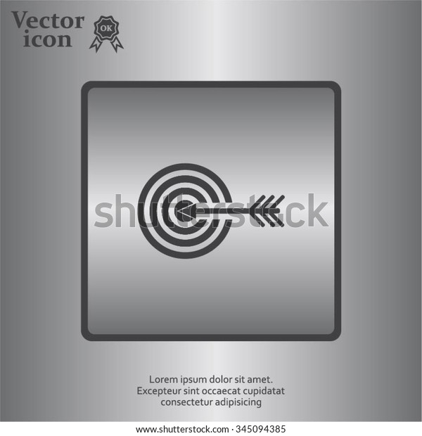 Pictograph Target Stock Vector (Royalty Free) 345094385 | Shutterstock