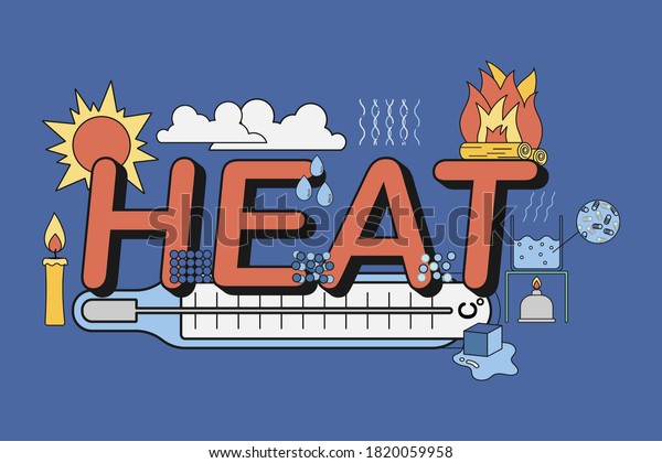 Picture About Physic Science Heat Picture Stock Vector (Royalty Free ...