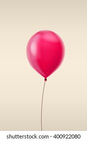 Two Matt Helium Balloons Isolated On Stock Vector (Royalty Free) 2059265171