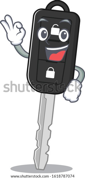 Picture Car Key Making Okay Gesture Stock Vector (Royalty Free ...