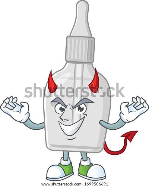 Picture Devil Bottle Pipette Cartoon Character Stock Vector (Royalty ...